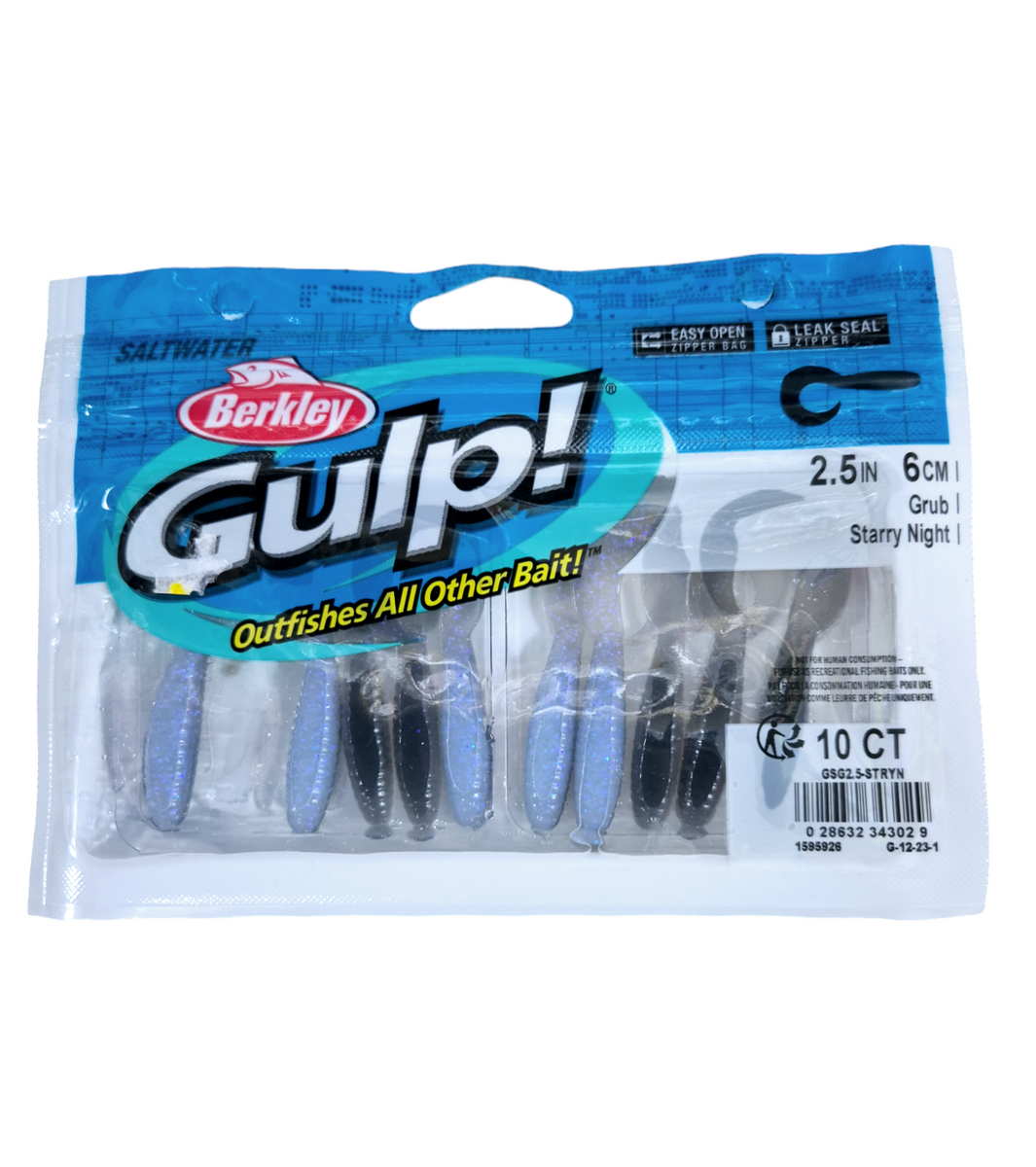 Berkley GULP! 2.5″ GRUB 10pk STARRY NIGHT – Allways Angling
